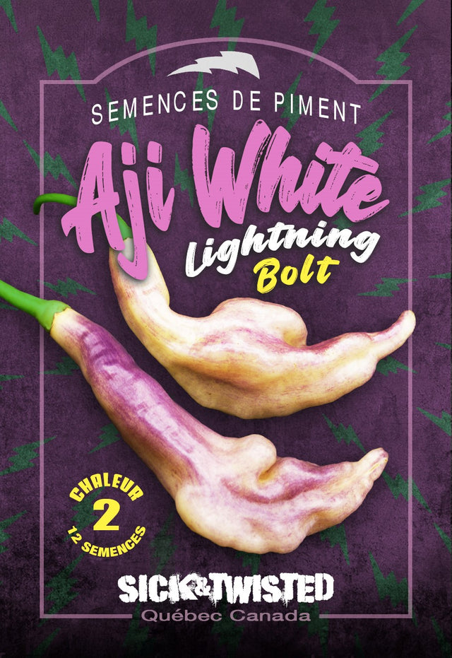Semence de "Piment Fort Aji White Lightning Bolt" – Jardinerie Fortier